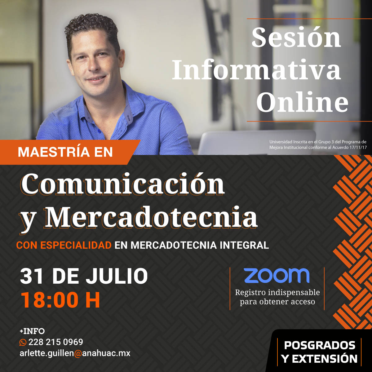 Sesión Informativa Online - Universidad Anáhuac Veracruz
