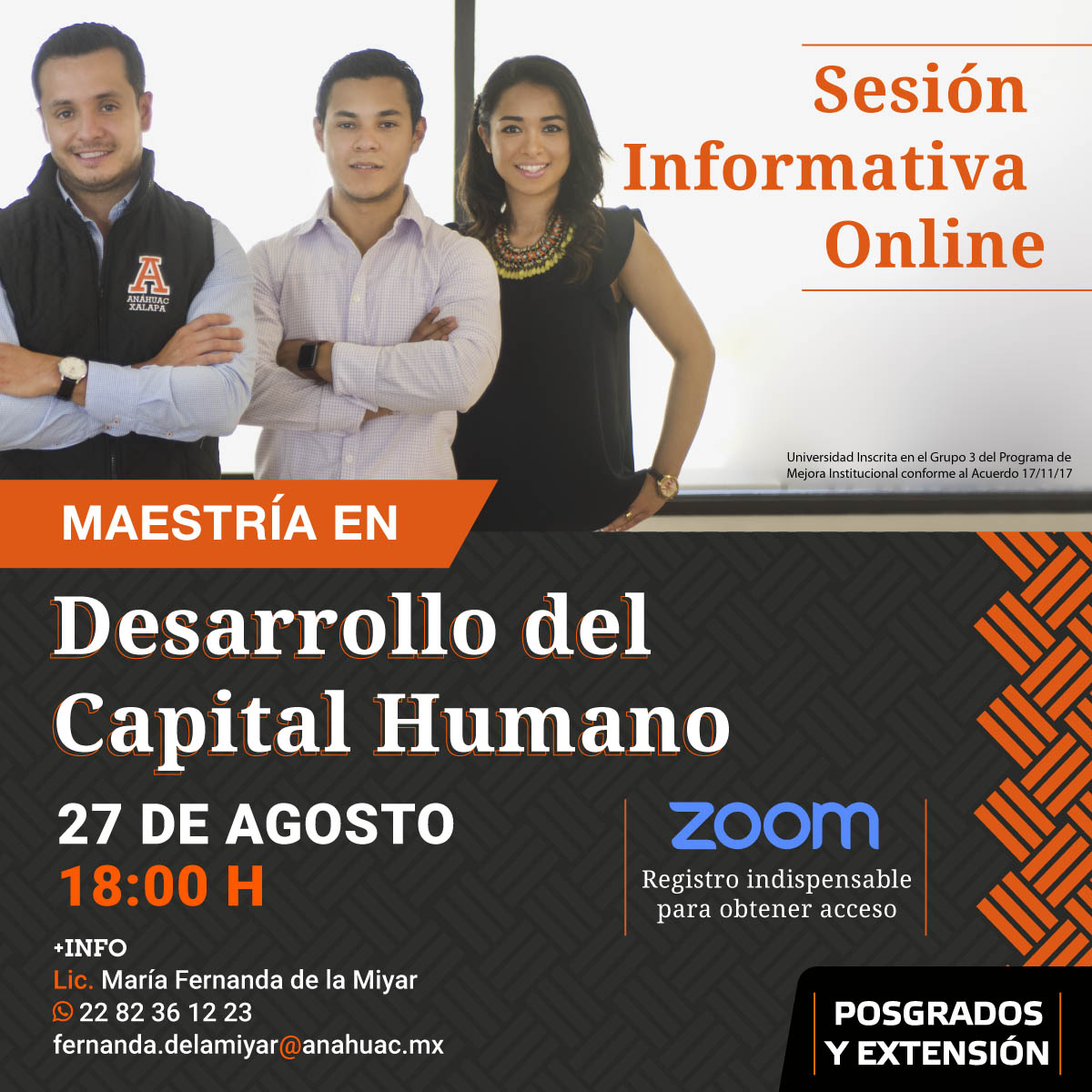 Sesión Informativa Online: Desarrollo del Capital Humano